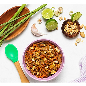 Globowl Stage 3 Baby Food & Toddler Meals, 6+ Months Early Allergen Introduction, Baby Led Weaning, International Whole Food Snacks for Toddlers, Babies, 4 oz Glass Jar, Variety 4-Pack