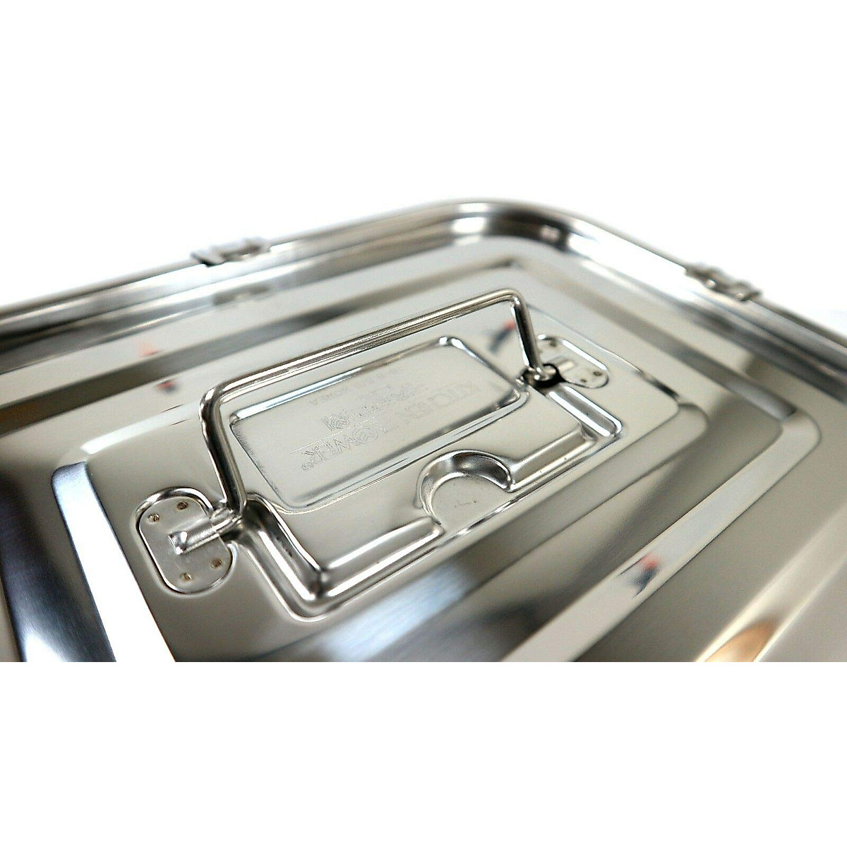 TULGIGS Stainless Steel Rectangular Kimchi Food Storage Container (5L / 168oz / 10.6")