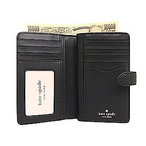 Kate Spade New York Leila Medium Compact Bifold Wallet Leather Black