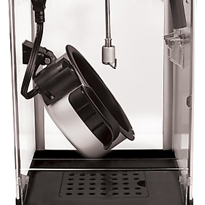 West Bend Stir Crazy Movie Theater Popcorn Popper, Gourmet Popcorn Maker Machine with Nonstick Popcorn Kettle, Measuring Tool and Popcorn Scoop for Popcorn Machine, 4 Qt., Black