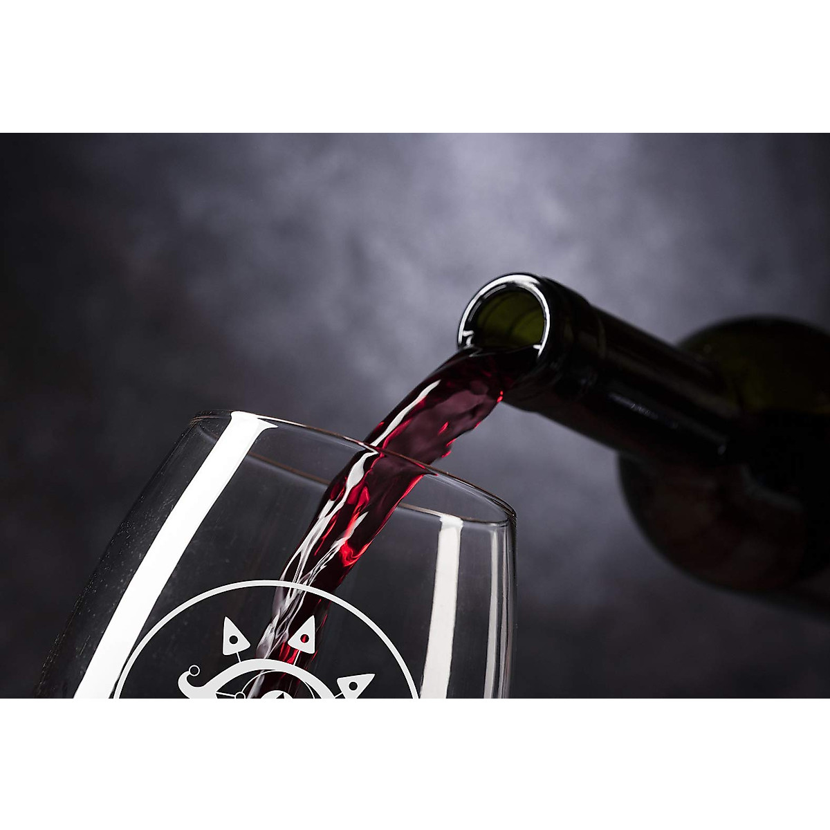 Hat Shark Truthful Eye Legendary Royal Ninja Tribe Video Game Parody - Laser Engraved Stemless Wine Glasses