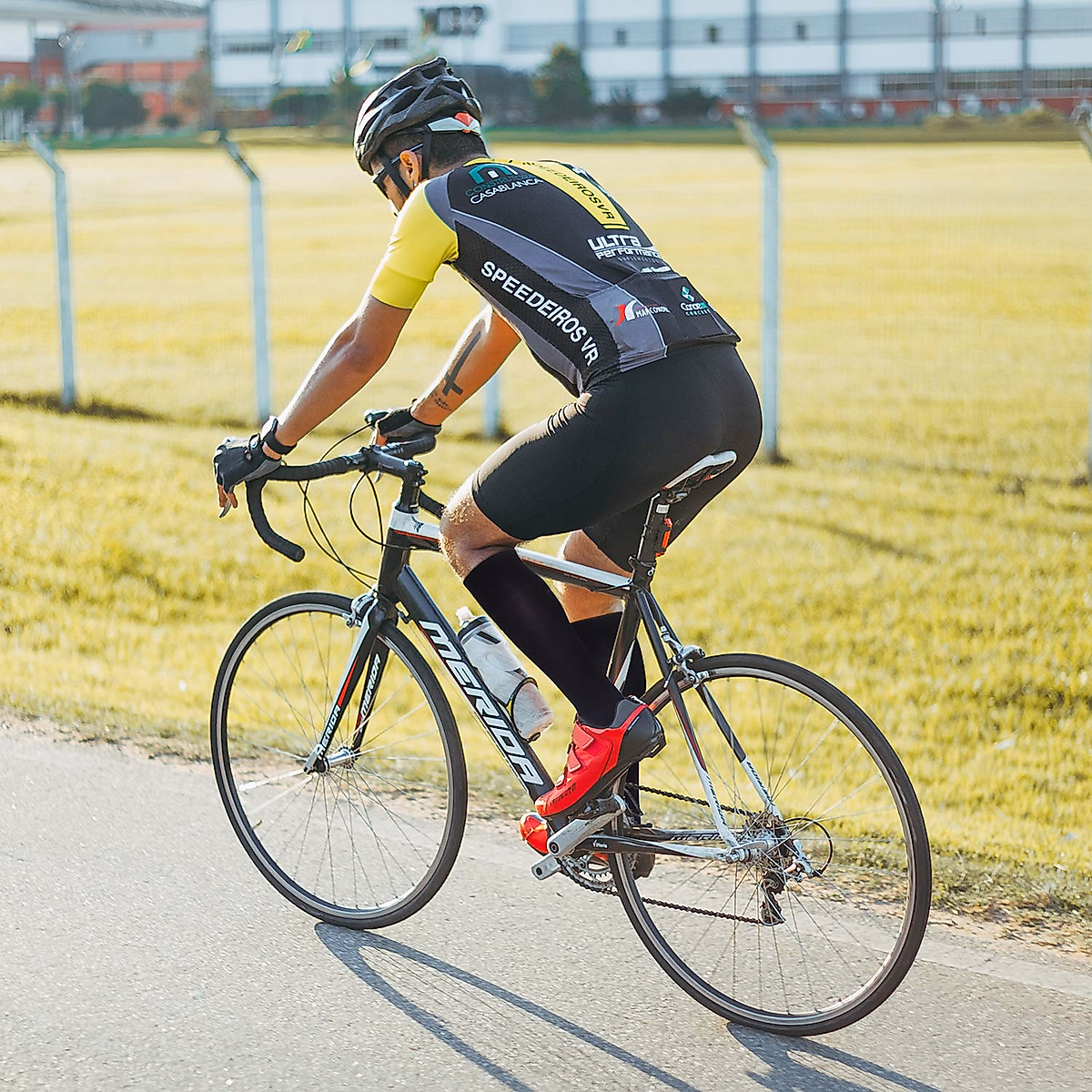 Double Couple 7 Pairs Copper Compression Socks for Men Women 20-30 mmHg Knee High Stockings