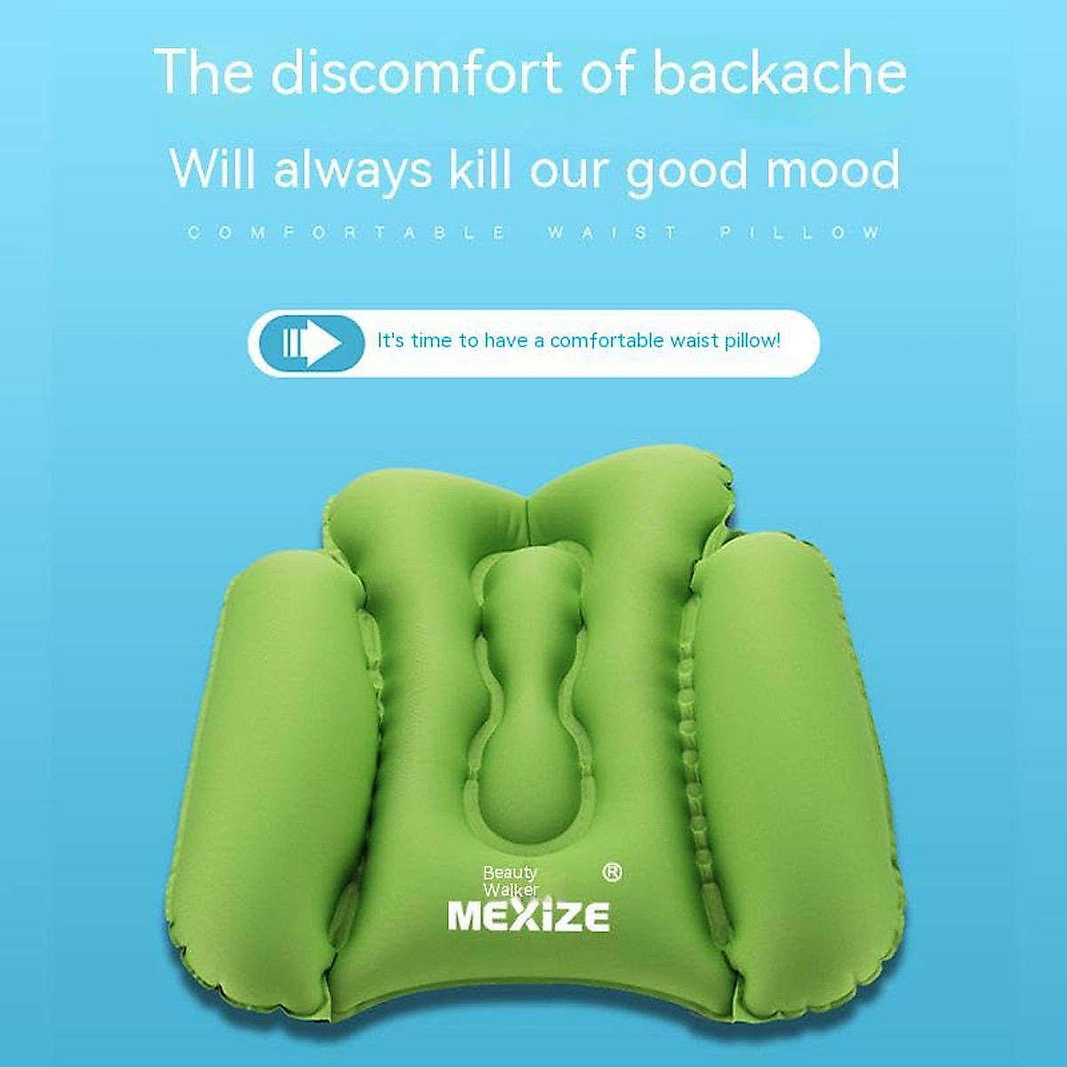 FaanAs Lumbar Support,Non-Slip Sciatica & Back Coccyx TailbonePain Relief Chair Pad, PillowLumbar Travel Pillow for Airplane Back Support for Chair and Travel Seat Lumbar Support