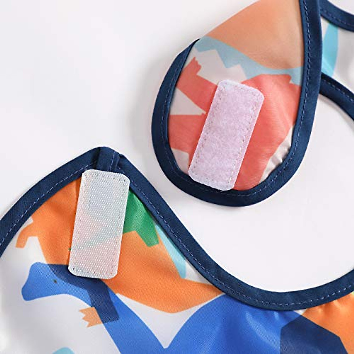 PandaEar 3 Pack Super Light Weight Baby Bib, Waterproof, Washable, Stain Oil and Odor Resistant 12-48 Months (Boy)