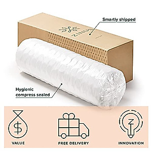 Zinus 6 Inch Foam and Spring Mattress / CertiPUR-US Certified Foams / Mattress-in-a-Box, Full (Off-White)
