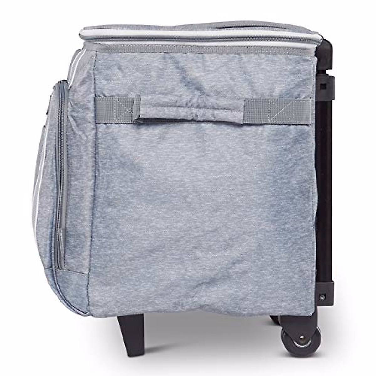 Igloo 40 Can Large Portable Insulated Soft Cooler with Rolling Wheels, Gray