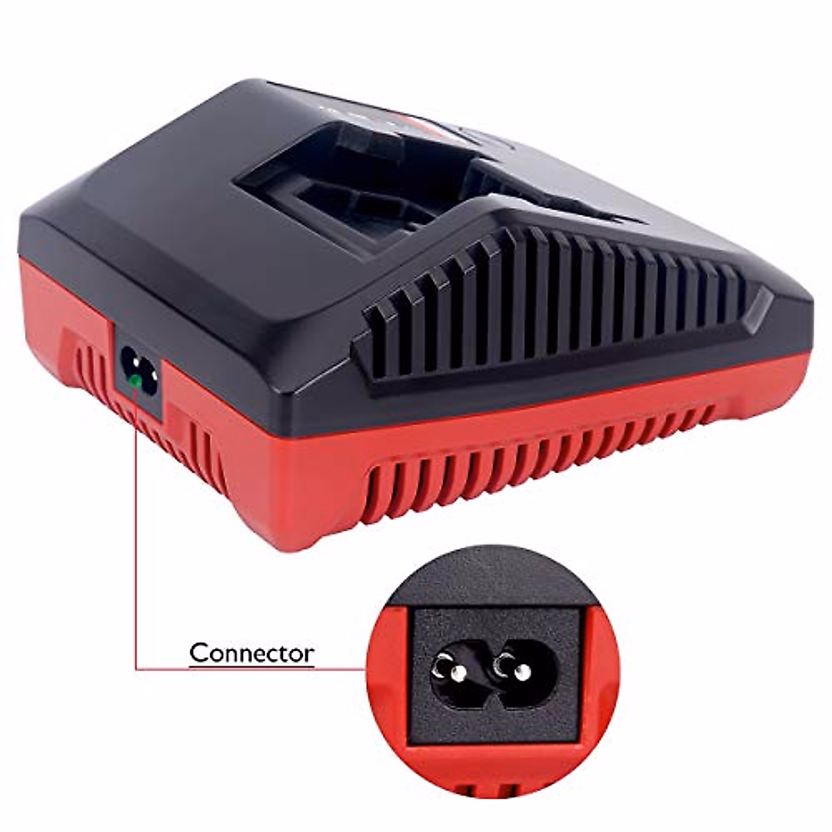 18-Volt Multi-Chemistry Battery Charger for Porter Cable PCXMVC Lithium Ion & NiCad NiMh Slide PC18B PC18B-2 PC18BL PC18BLX PCC489N Cordless Power Tool Battery