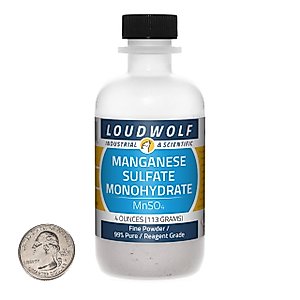 Manganese Sulfate / 4 Ounce Bottle / 99% Pure Reagent Grade/Fine Powder