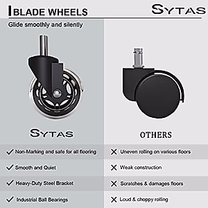 Sytas Ergonomic Home Office Chair, Desk Chair with Lumbar Support, 3D Armrest and Adjustable Headrest, Ergonomic Computer Chair High Back