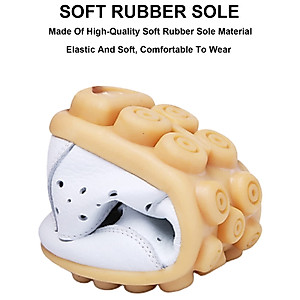 FETNHU Owlkay New Casual Women Shoes, Slip on Walking Shoes for Women,Women's Leather Low Top Flat Soybean Shoes (Dark-Blue,8.5)