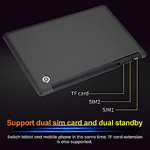 Tablet Android 10.0 Operating System 10.1-inch HD Display Quad Core Processor 2GB RAM and 32GB ROM TF Expansion Support Built-in WiFi Bluetooth GPS Tablet