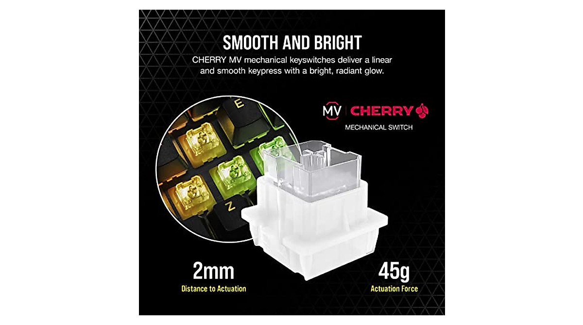 Corsair K60 RGB Pro SE Mechanical Gaming Keyboard - CHERRY Mechanical ...