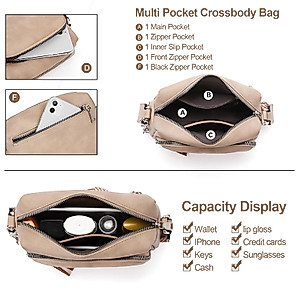 CLUCI Backpack Purse for Women+Crossbody Purses for Women