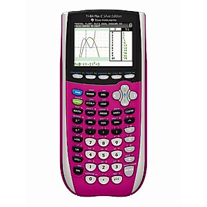 Texas Instruments TI-84 Plus C Silver Edition Graphing Calculator, Pink