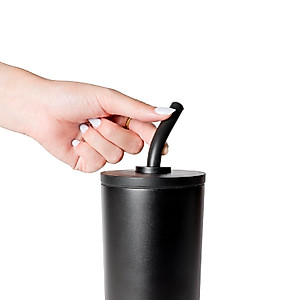 Simple Modern Insulated Tumbler with Lid and Straw | Leak-Proof Iced Coffee Cup | Ceramic-Lined Stainless Steel Travel Mug | Gifts for Women Her Him | Classic Signature | 24oz | Midnight Black