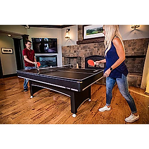 Triumph Sports Phoenix 7’ Billiard Table with Table Tennis Conversion Top for a Game of Pool or an Action-Packed Table Tennis Game