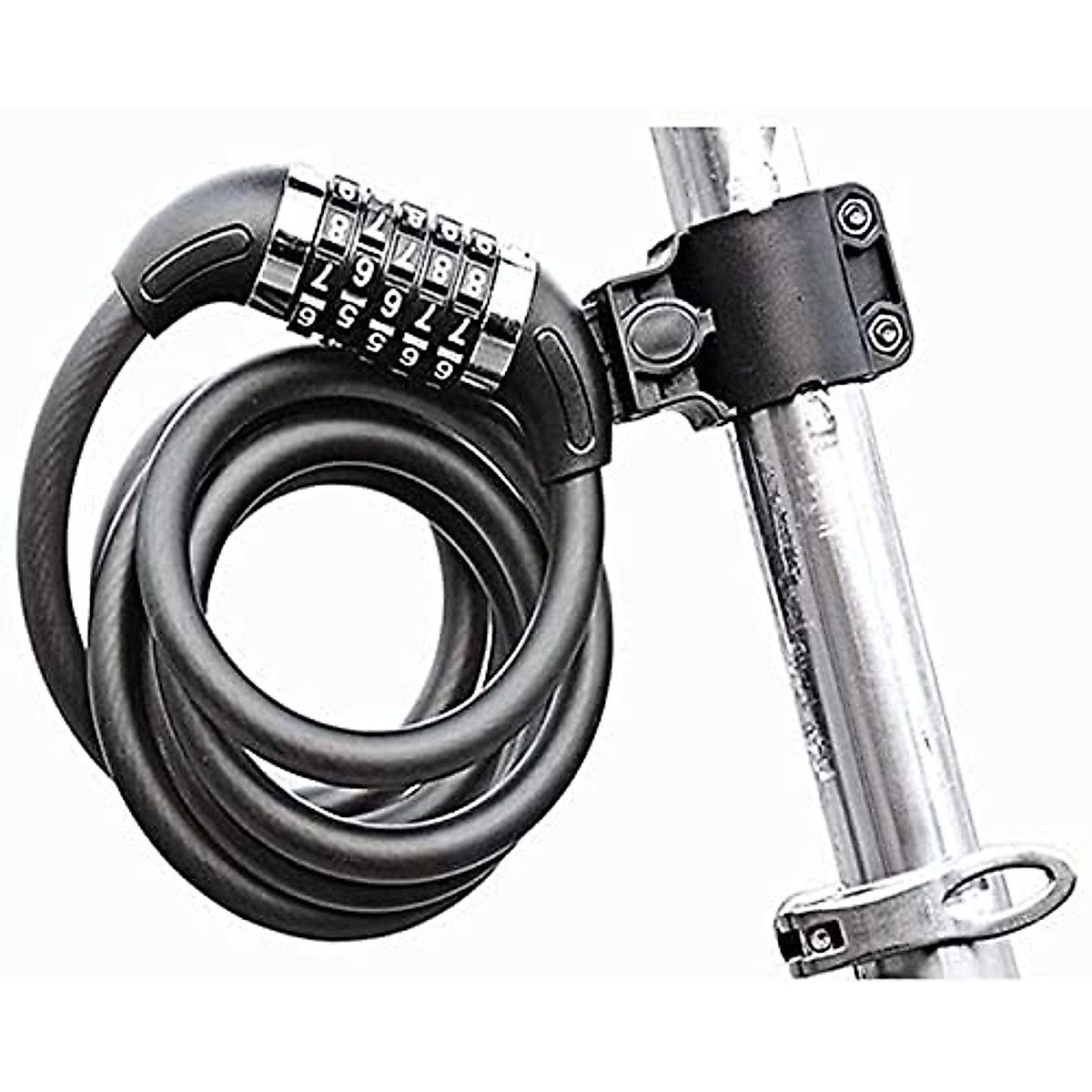 VIGAT Bicycle Lock, Anti-Theft Mountain Bike Combination Lock, Portable Bicycle Riding Accessories for Bicycles, Motorcycles, Gates(Size:1.8m)
