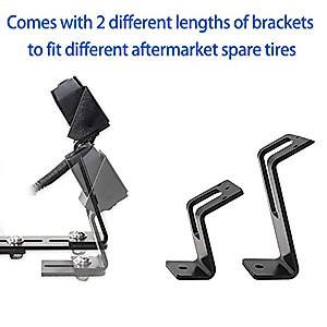 EWAY Classic 2.0 Backup Reverse Rear View Camera for Jeep Wrangler Compass Commander Liberty Patriot Grand Cherokee 2007-2018 Rubicon 2018-2020 Gladiator / with Spare Tire Adjustable Mount