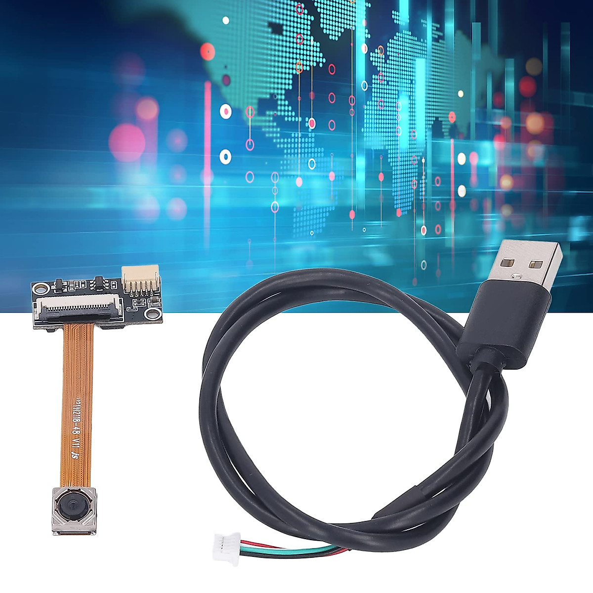 Camera Module, 5MP Autofocus Embedded Network Camera Board Board with USB Cables Without Distortion Industrial Components