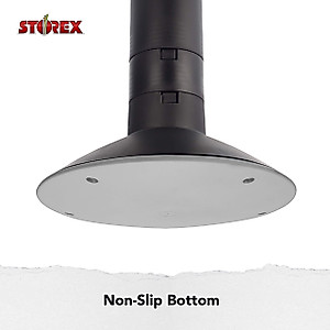 Storex Active Tilt Stool – Ergonomic Seating for Flexible Office Space and Standing Desks, Adjustable 12-24 Inch Height, Black (00320A01C)