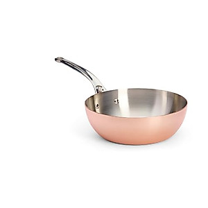 De Buyer Prima Matera Conical Copper Stainless Steel Saute-Pan 9.5-Inch