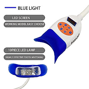 Teeth Whitening Lamp 36W Floor Stand Type Dental Cold Teeth Bleaching Machine for Clinic and Beauty Accelerator Bleaching System with 10pcs LED Blue Light Blue/Red Light 2 Colors(US Shipping)