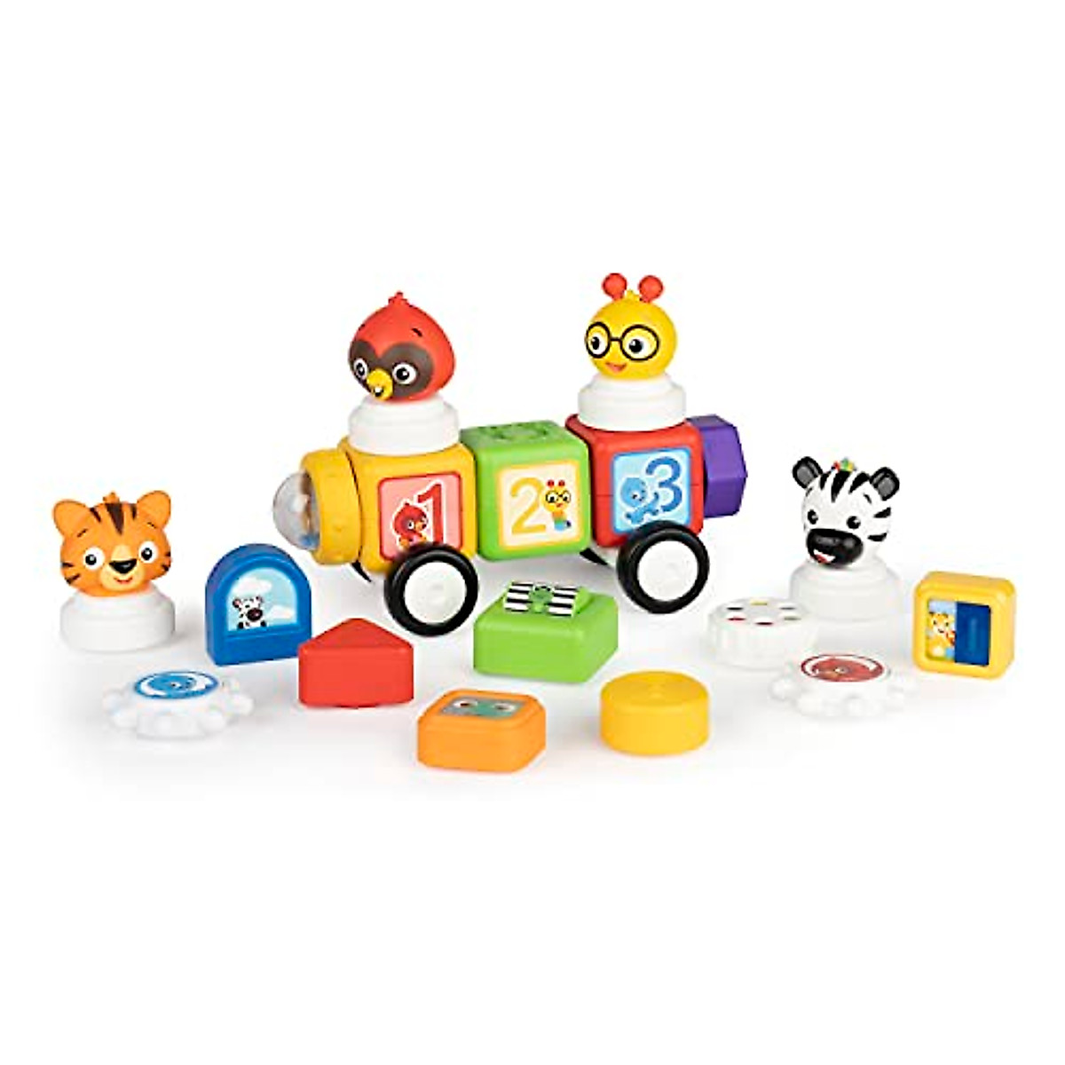 Baby Einstein Connectables 20 Piece STEAM Magnetic Blocks Learning Toys Numbers Colors Animals for Baby 6 Months+ Toddler 1 2 3 4 5 Year Old