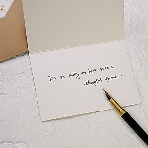 Liheheca Wildflower Thank You Cards with Envelopes,24 Pack Bulk,4x6 Inch,Kraft Envelopes,Wax Seal Stickers,Flower Greeting Cards for Baby Shower,Bridal Shower