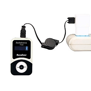 Retekess T131 Wireless Tour Guide System Receiver with 3.5mm One-Side Earphone, 99 Channels, Audio Translation System for Church School Training Court Factory (Use with T130 Transmitter)