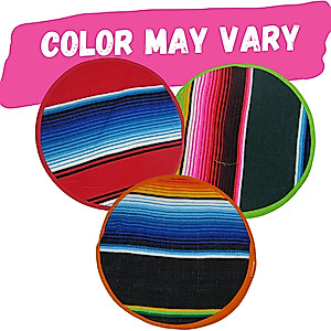 Needzo Cute Kitchen Essentials, Mexican Serape Pattern Tortilla Warmer, Microwavable for Corn and Flour Tortillas, Multicolor