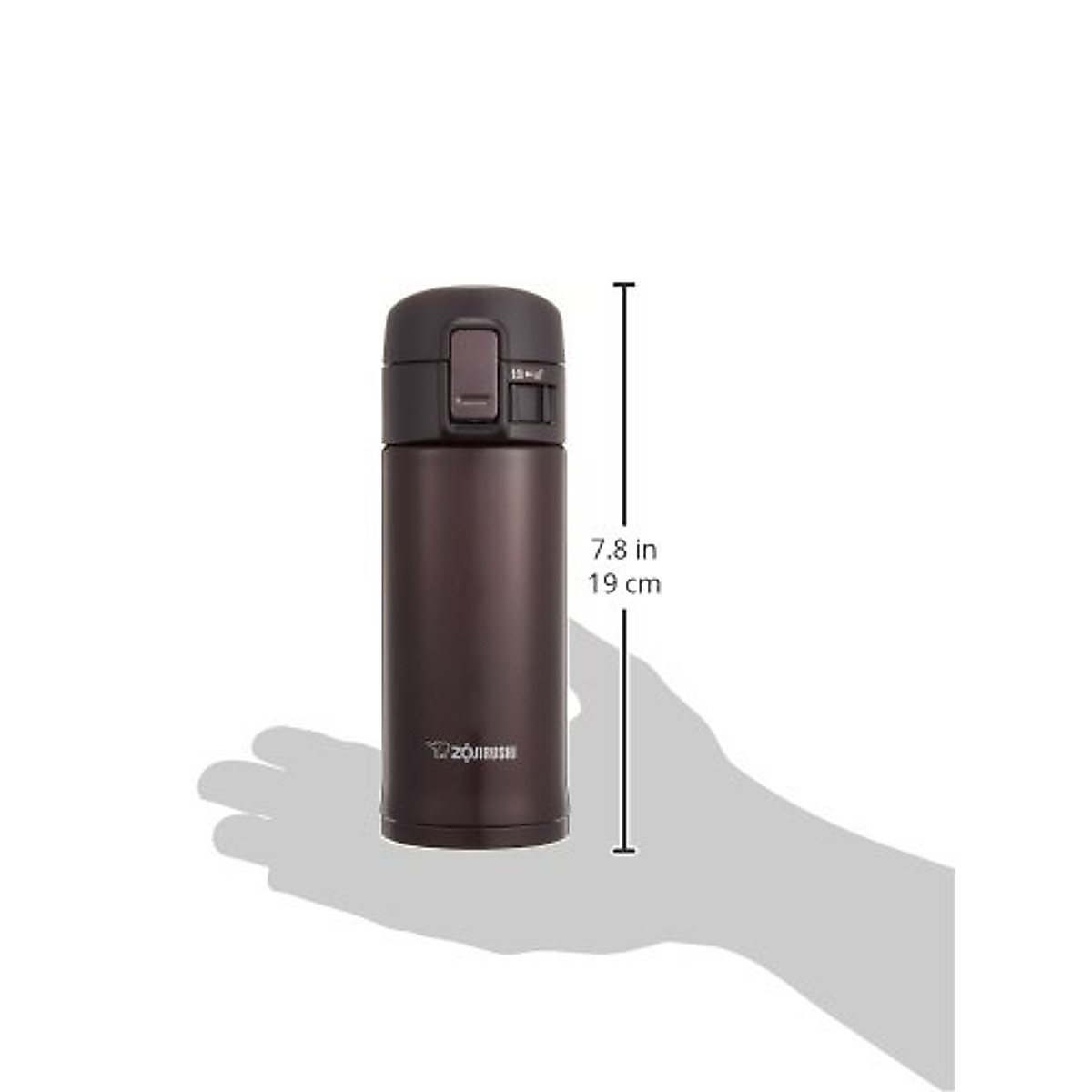 Zojirushi SM-KC36VD Stainless Mug, Bordeaux, 360ml
