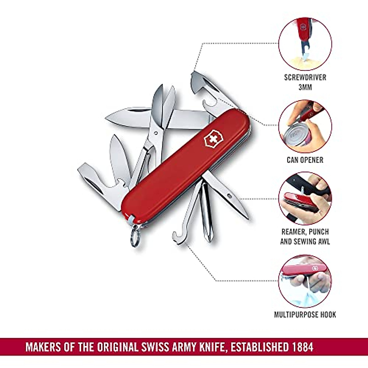Victorinox Swiss Army Super Tinker Pocket Tool - Red