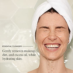 DRMTLGY Essential Facial Cleanser - Gentle Face Cleanser and Face Wash for Women and Men with Anti-Aging Peptides & Hyaluronic Acid