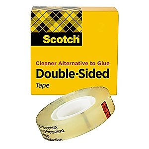 Scotch Double Sided Tape, 3/4 in x 1296 in, 1/Pack (665)