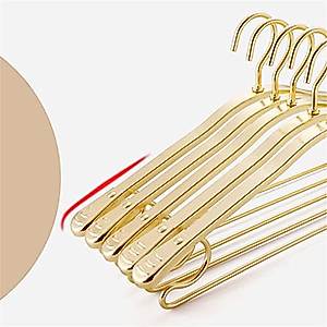 N/A 5pcs Hanger Metal Drying Rack Thickened Durable Non-Slip Hanger Coat Home Wardrobe Aluminum Alloy Hanger ( Color : White-Fruit peach5 , Size : 42*1.8*18cm )