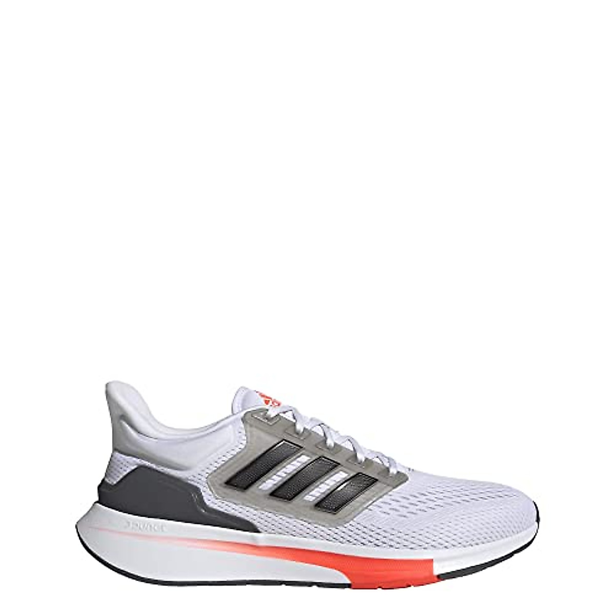 adidas mens Eq21 Trail Running Shoe, White/Black/Grey, 9.5 US