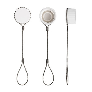 Threaded caps with Stainless tetherDrain Plug Caps for Igloo,Threaded Drain caps for Cooler,Set of 2