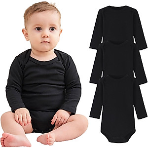Enfants Chéris Baby Plain Black Bodysuit 6 Months