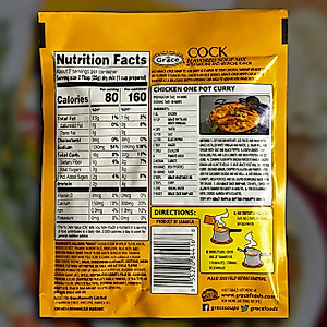 Grace Cock Flavored Soup Mix - 1.76oz - 3 Pack - Caribbean Cock Soup Mix - Cock Seasoning Soup Packets - Spicy Chicken Soup Mix - Chicken Spicy Soup Mix Packets - Jamaican Food Products