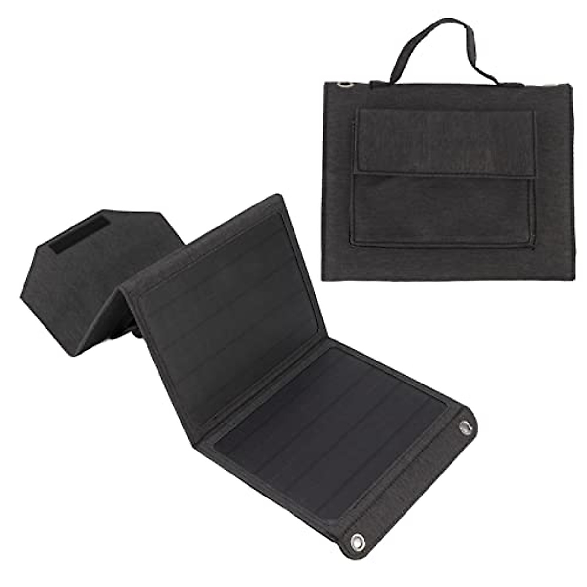 Kuuleyn Solar Panels, Solar Charger, Solar Battery Charger Solar Panel 18W 18V Monocrystalline USB DC Type C Output Power Supply Solar Panel for Charging