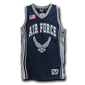 Rapiddominance Air Force Basketball Jersey, Navy, X-Large