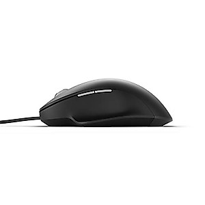 Microsoft Ergonomic Desktop - Black - Wired, Comfortable, Ergonomic Keyboard and Mouse Combo, with Cushioned Wrist and Palm Support. Split Keyboard. Dedicated Office Key.