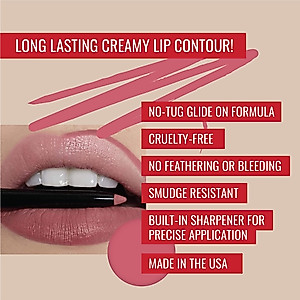 Runway Rogue ‘Call Sheet’ Light-Pink Silk Glam Long Wear Liquid Lipstick Bundle with ‘Camera Ready’ Matte Rose-Pink Designer Liner Lip Liner