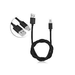 Nook and Nook Color Compatible 10FT LED Charging Sync Data Cable & Pouch (Bundle) Lit Tip Shows Red for Charging & Green for Charged (Cable Will Not Display Charging on Your Tablet Screen)