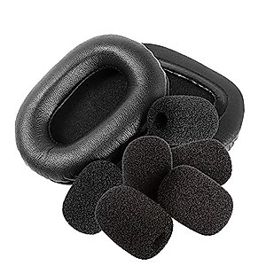 Ear Cushion Ear Pads mic Cover Foam Microphone Compatible with BlueParrott B450-XT B550 XT Noise Canceling Bluetooth Headset (Set)