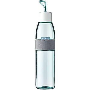 MEPAL, Water Bottle Ellipse with Lid, BPA Free, Nordic Green, Holds 23 oz, 1 Count