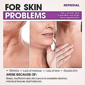 Neck Firming Cream, Anti Aging Facial Moisturizer with Retinol Collagen and Hyaluronic Acid, Day Night Anti Wrinkle Face Cream for Women and Men, Double Chin Reducer, Skin Tightening Lifting Hydrating