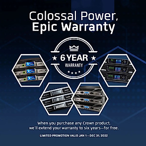 Crown XLi800 Two-channel, 300-Watt at 4Ω Power Amplifier