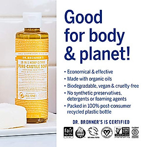 Dr. Bronner's Pure Liquid Castile Soap - Citrus - 8 Ounce