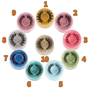 HeyAlice False Lashes Faux Mink Eyelashes 30 Pairs 10 Styles Wholesale Eye Lashes Pack 3D Volume Natural Look Wispy Fluffy Fake Eyelashes Bulk